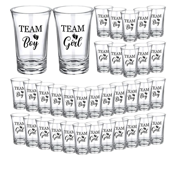 Party Supplies | Team Boy And Girl Shot Glass Set | Poshmark